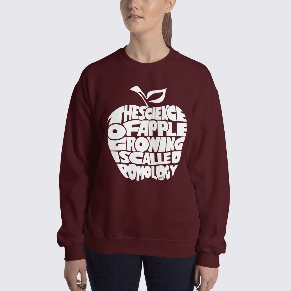 Apple Growing Fact Womens Sweatshirt - The Fact Shop